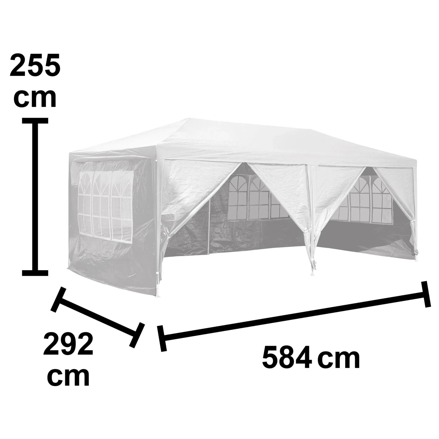 Pavilon Tavares 584 cm x 292 cm x 255 cm fehér vásárlása az OBI -nál