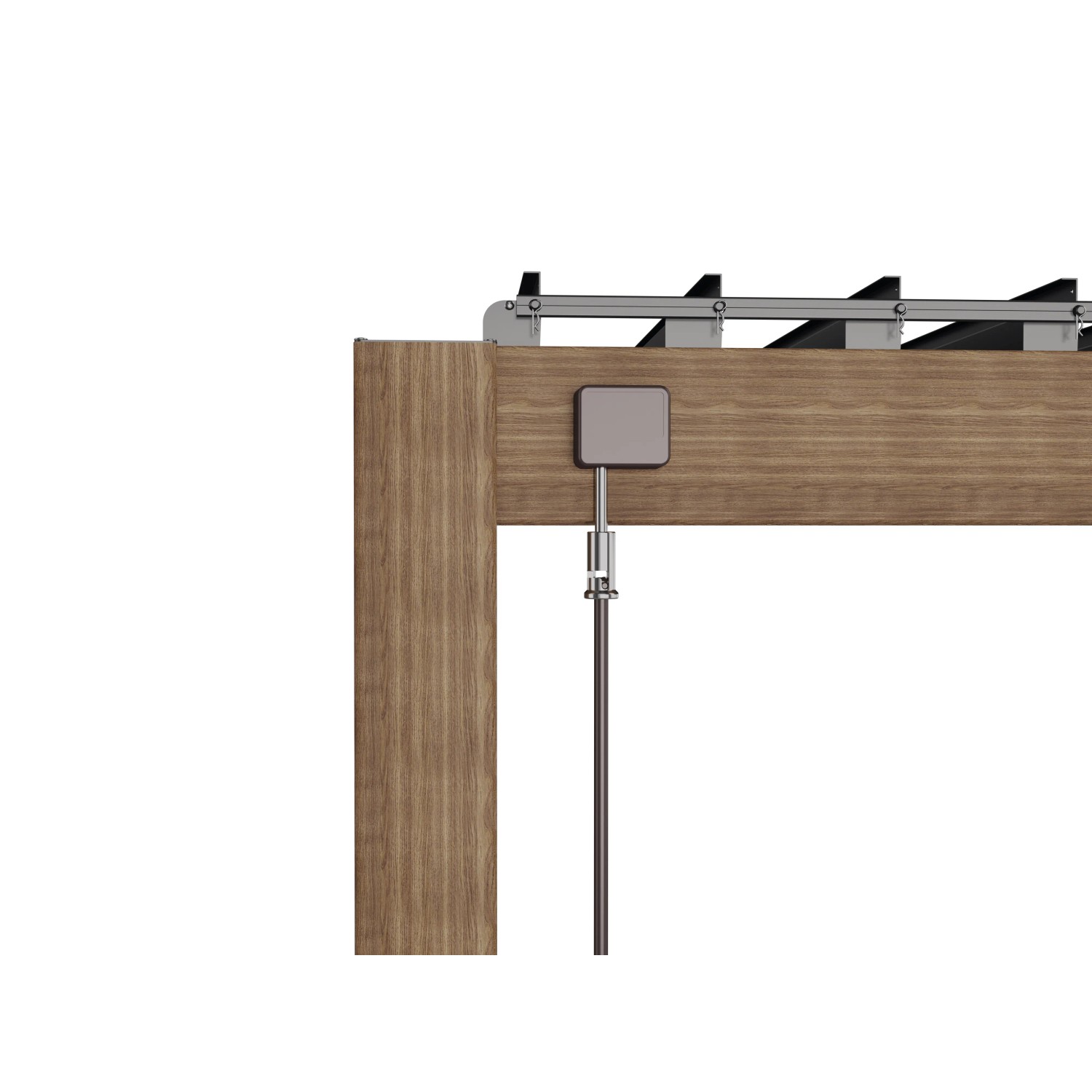 Pergola Mirador Deluxe 3 m x 4 m ébenfa barna utánzat