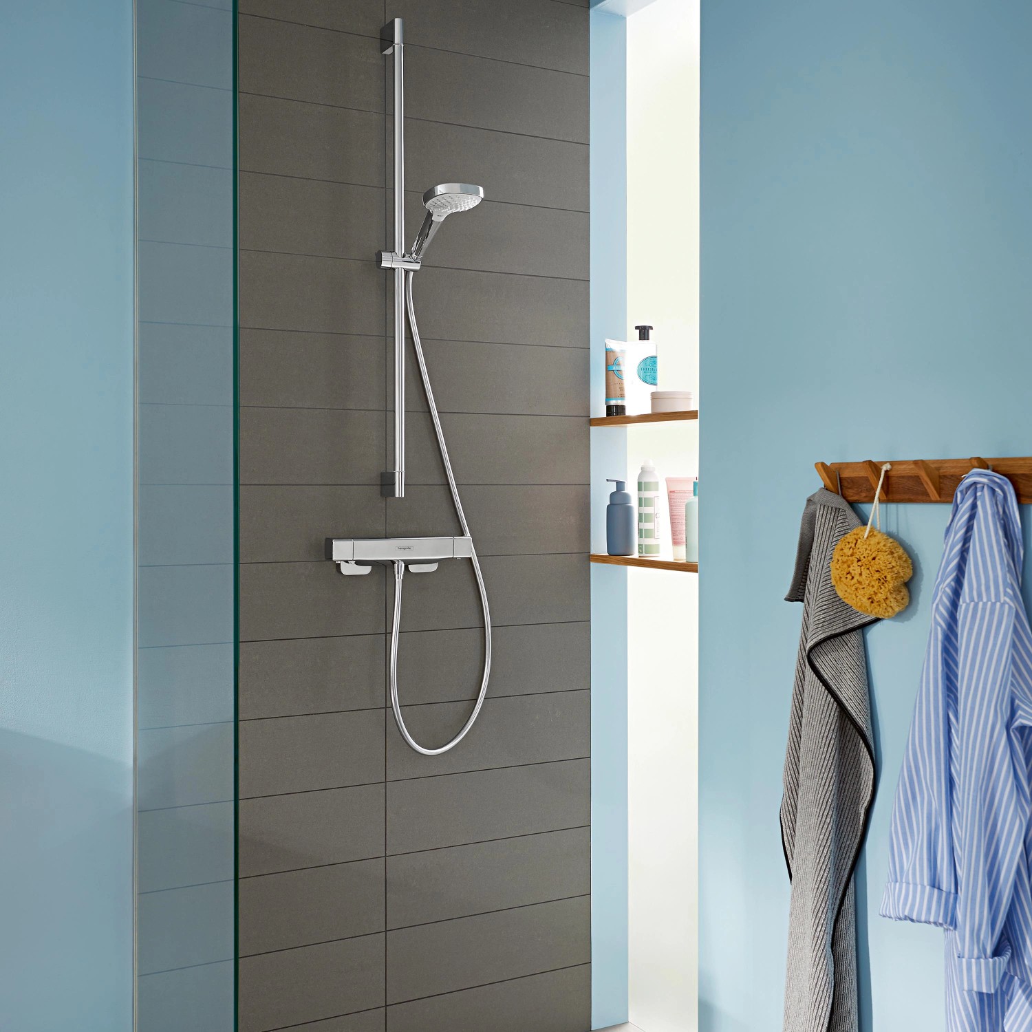 Hansgrohe Croma Select E Vario EcoSmart kézi zuhany króm/fehér 110 mm ...
