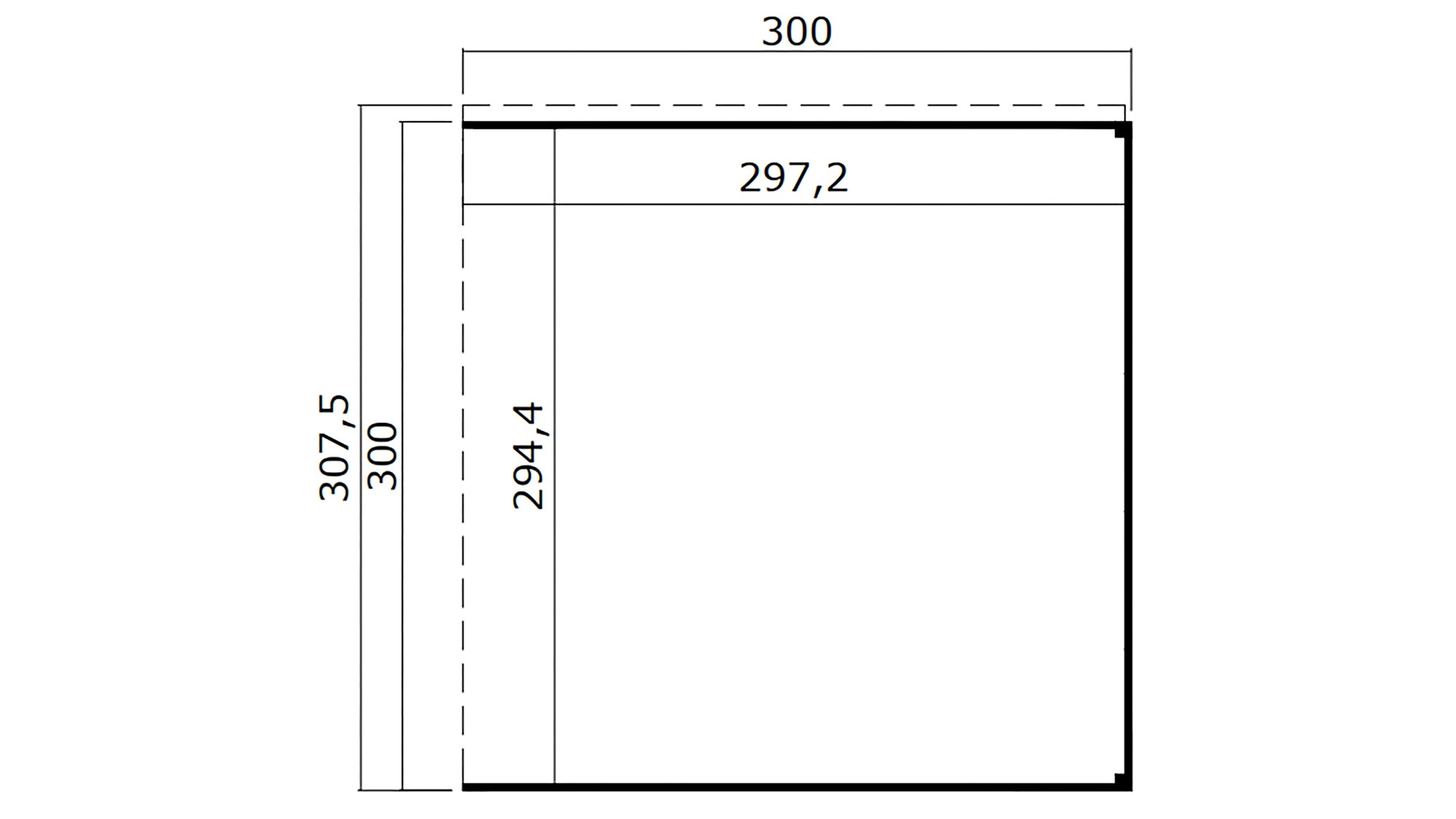 Weka 2 oldaltető Weka Batu 3 kerti házhoz natúr 300 cm x 300 cm ...