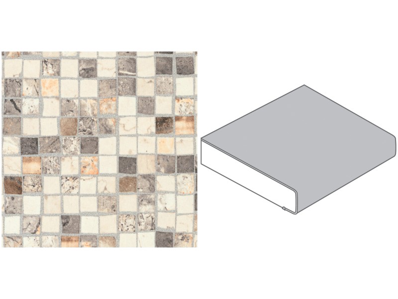 Munkalap 60 cm x 2,9 cm barna-bézs mozaik (MS234 CR) vásárlása - OBI