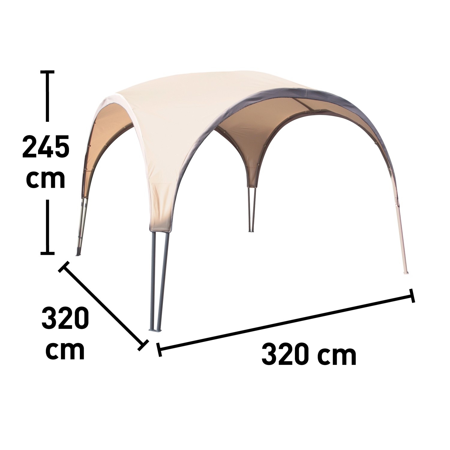 Oromocto pavilon bézs 320 cm x 320 cm vásárlása az OBI -nál