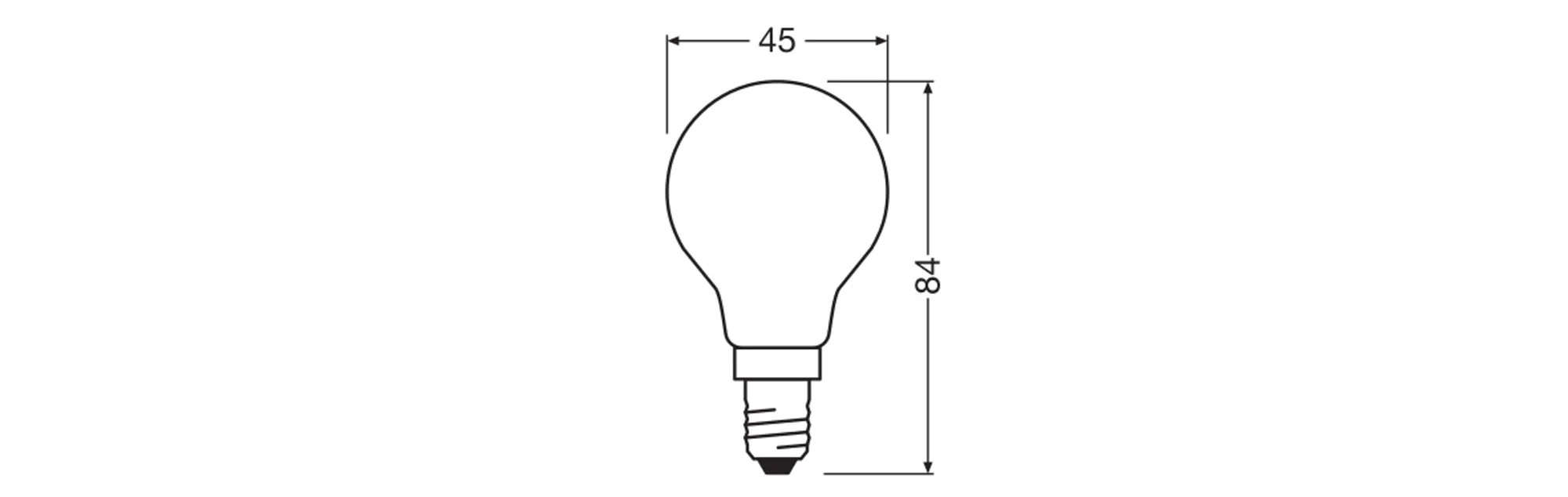 Osram LED-izzó E14 csepp alakú 1,8 W 250 lm matt 8,4 cm x 4,5 cm ...