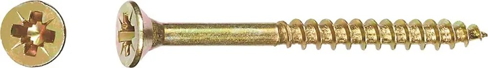 Uni PZ3 süllyesztett csavar részleges menet sárga horganyzott 6 x200 mm ...