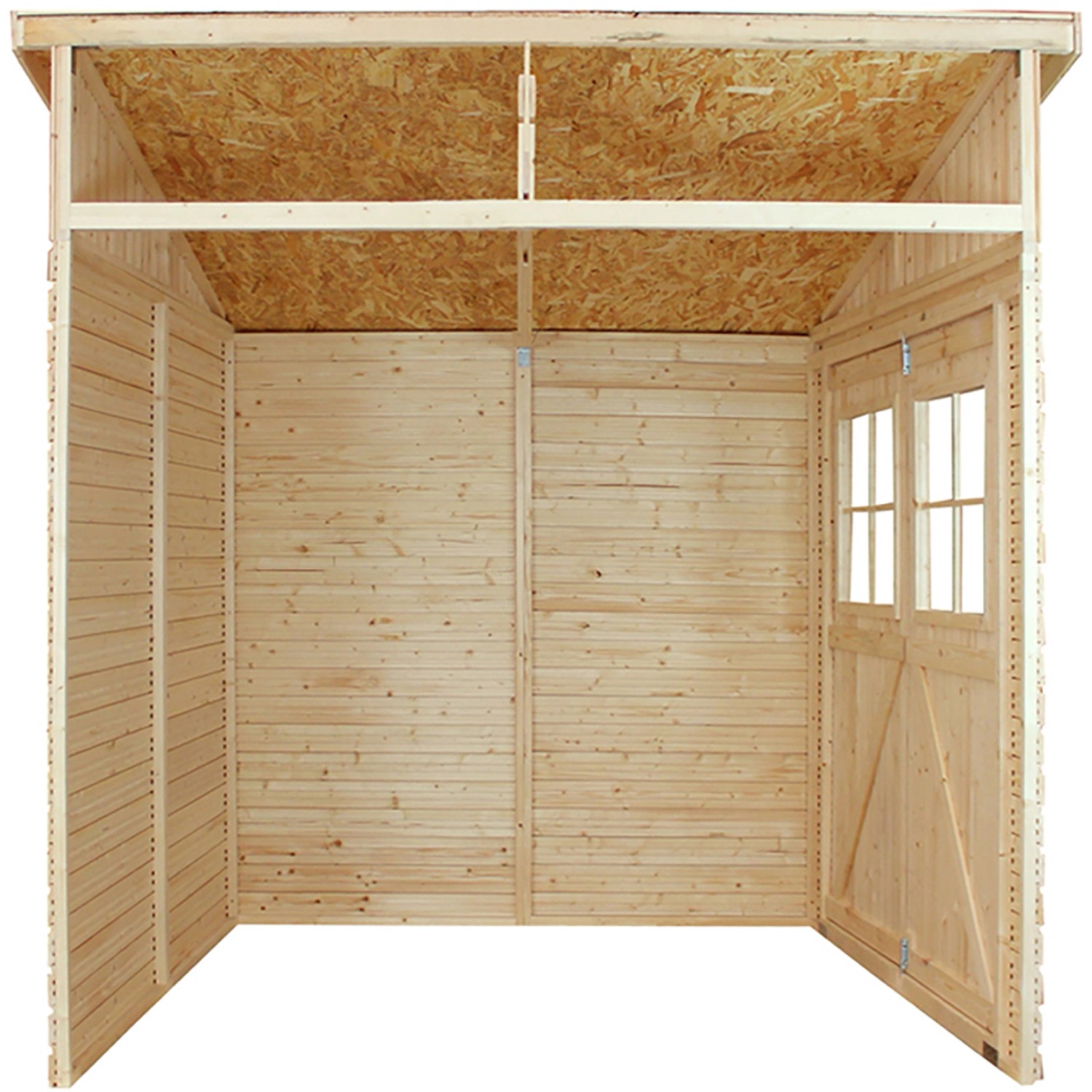 Timbela M338 falhoz építhető fa kerti ház oldalfal nélkül padló ...