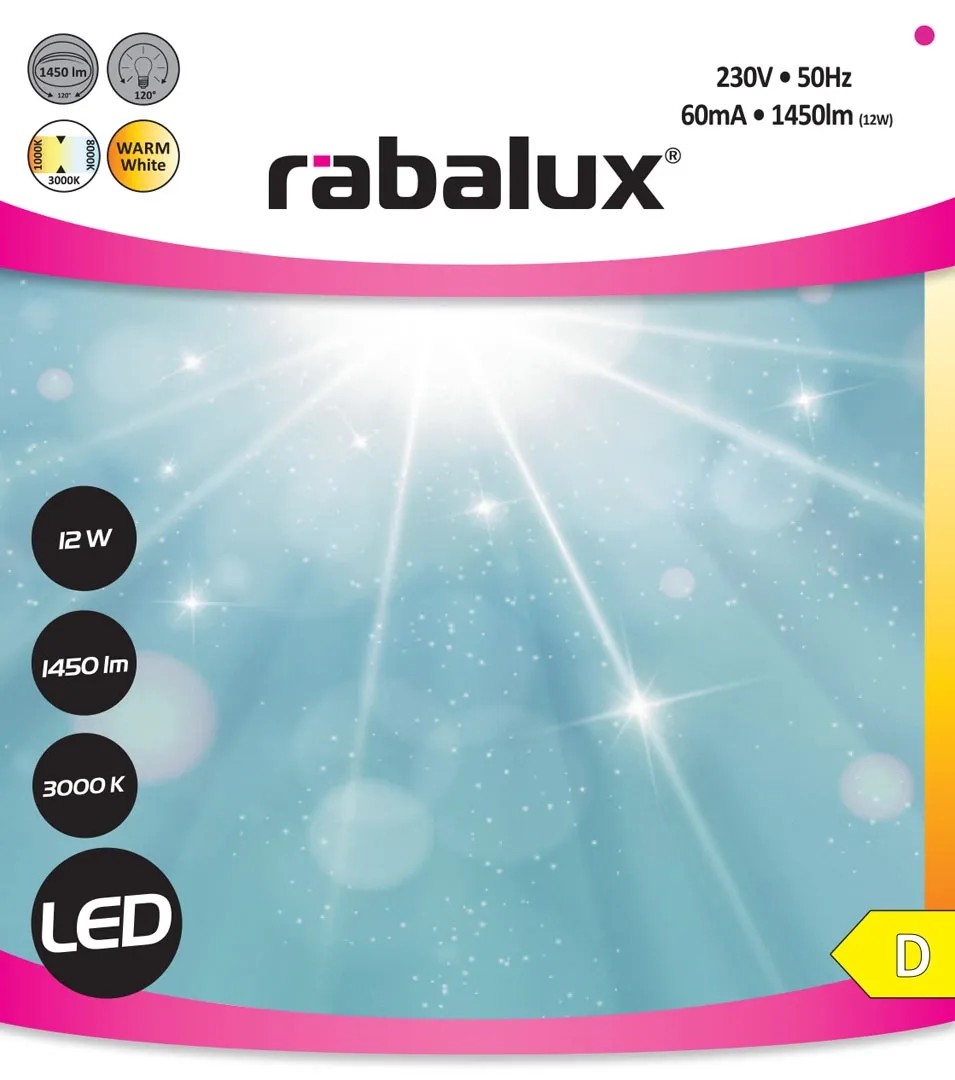 Rábalux LED Panel LED 12W 1450lm 3000K vásárlása az OBI -nál