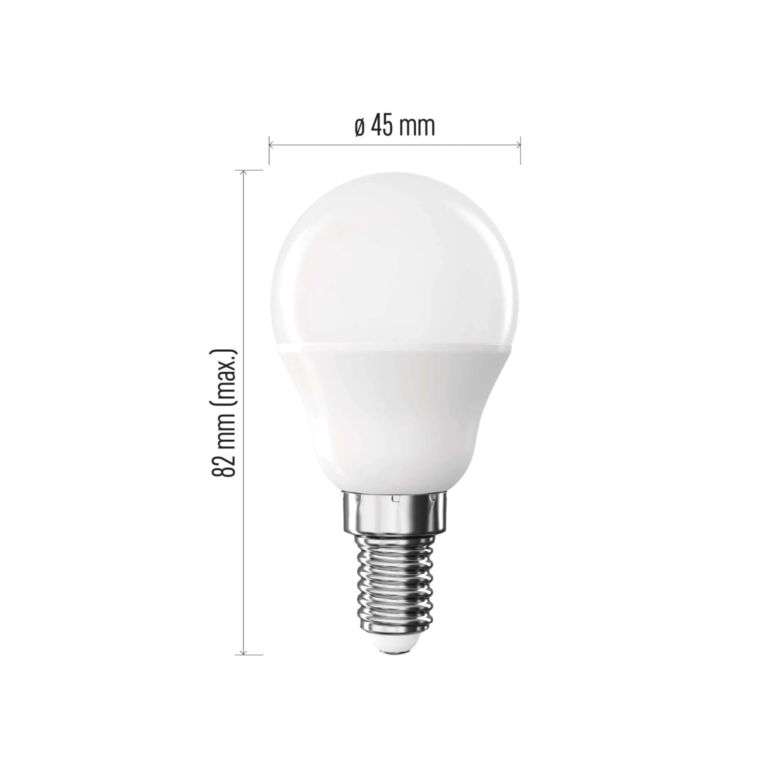 LED izzó Mini Globe E14 5,5 W (40 W) 470 lm meleg fehér