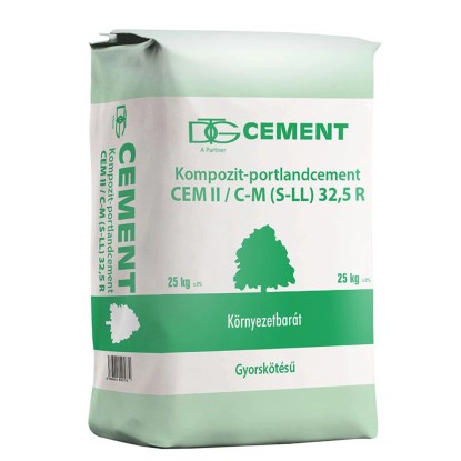 Szlovák cement CEM II / C - M 32,5 R kompozit portlandcement 25 kg ...