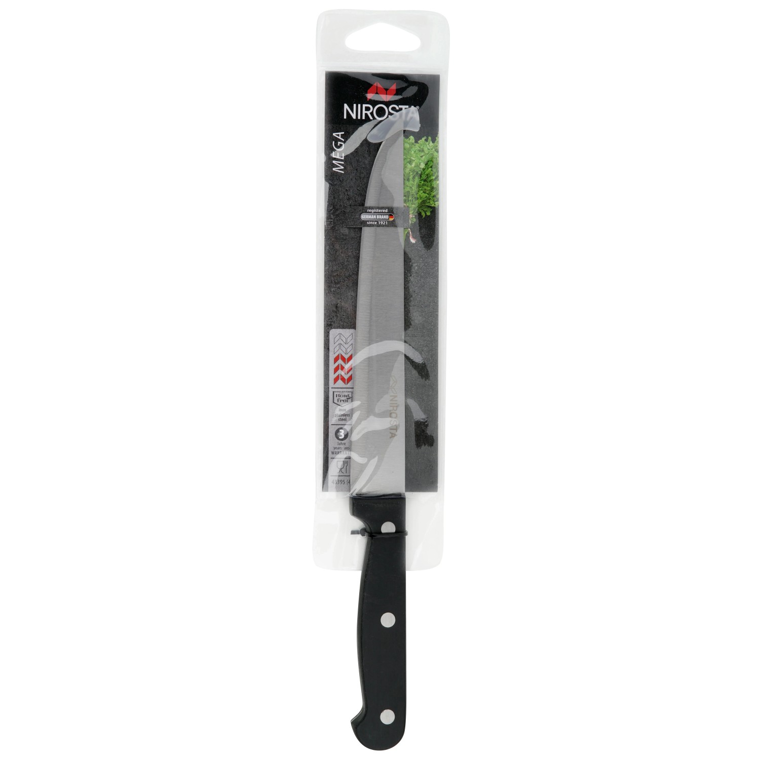 Nirosta Mega konyhakés 30 cm ezüst-fekete