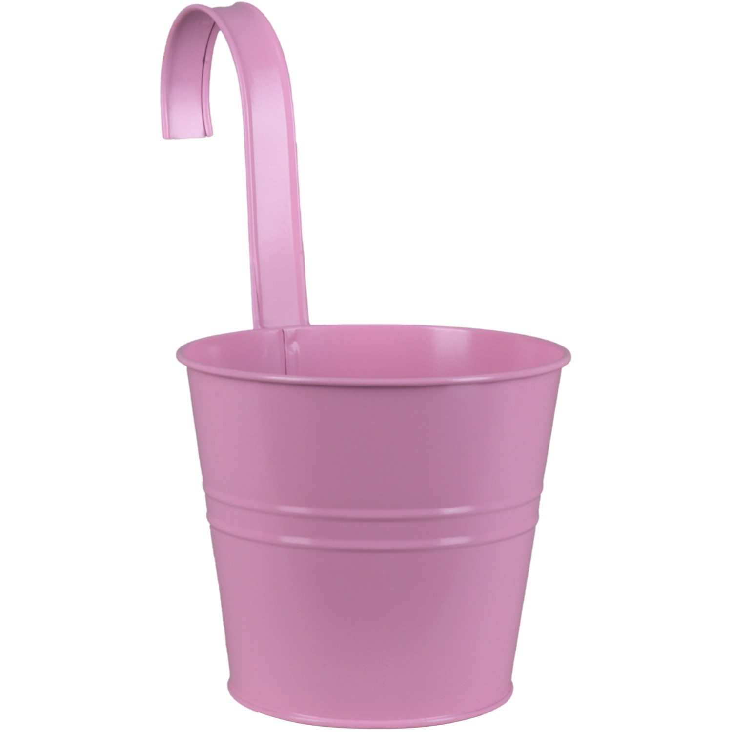 A.H.G. cink felakasztható cserép 14 cm x 24 cm rózsaszín festett ...