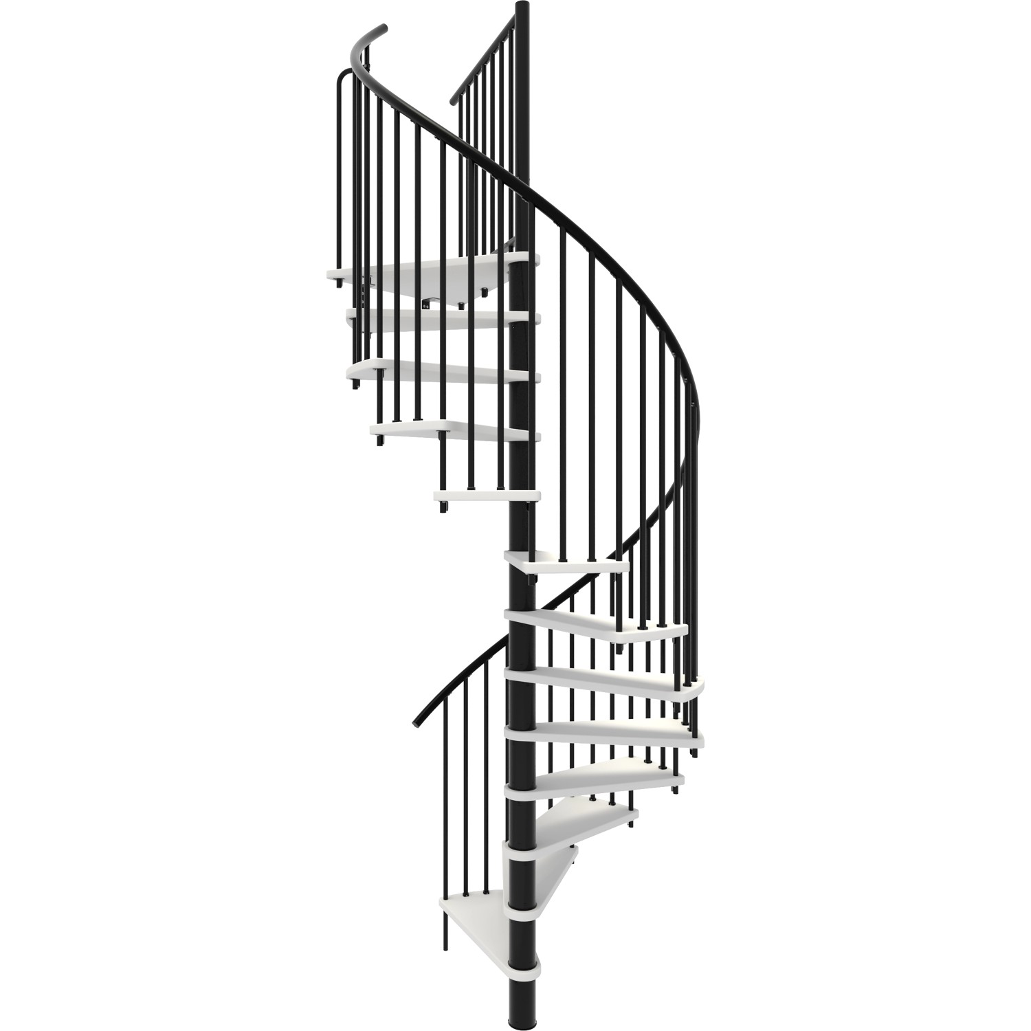 Minka csigalépcső Spiral Smart fehér fekete átmérő 140 cm áthid. mag.: 305,5 cm vásárlása az OBI ...