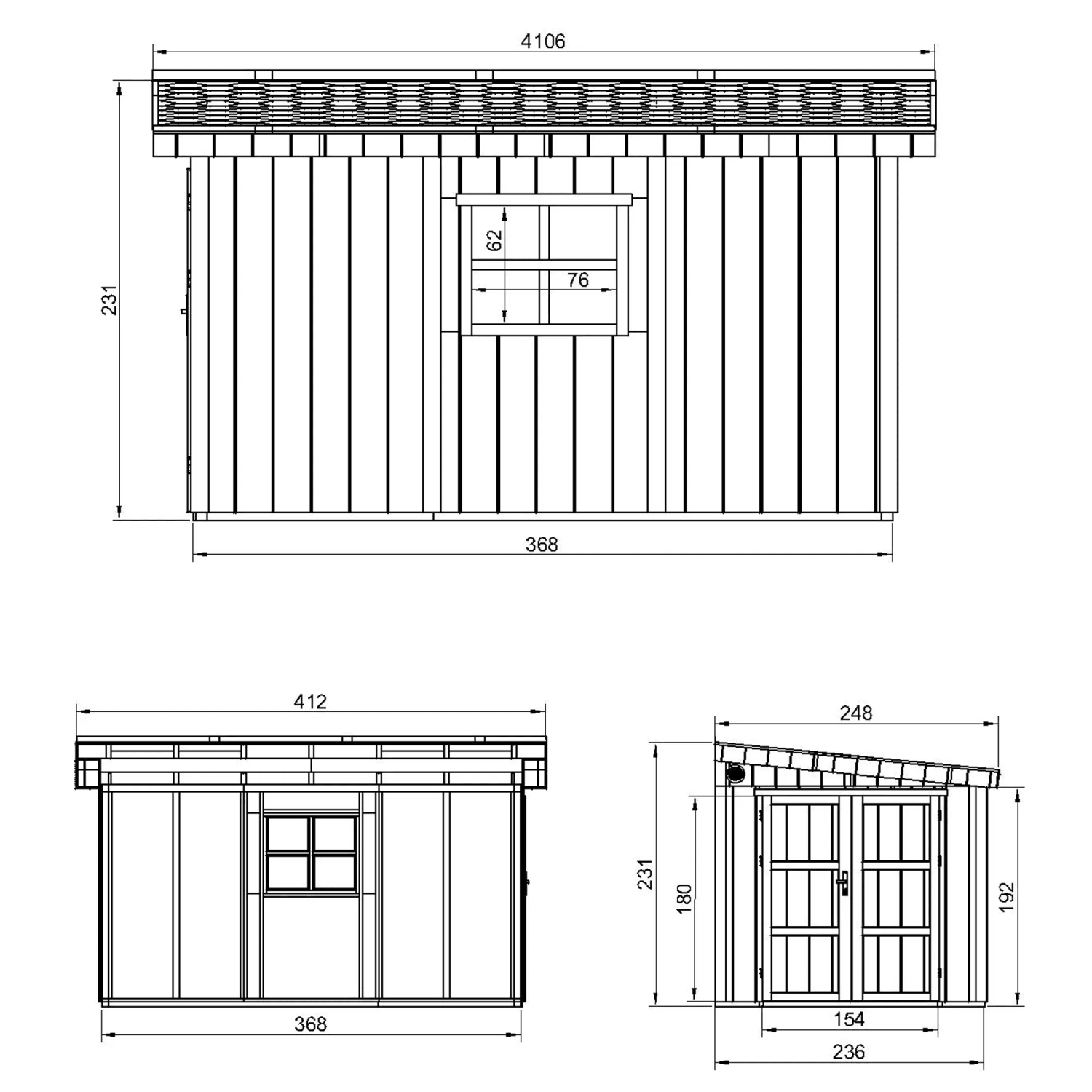 Timbela M939B prémium kerti fészer bézs barna FSC®