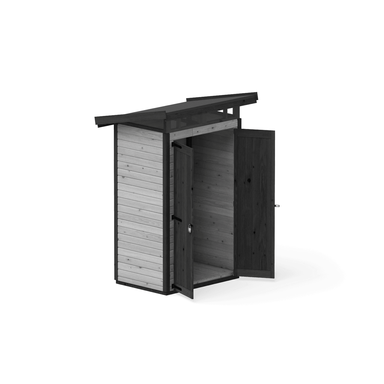 Upyard kerti ház Strongbox S alappal 127 cm x 87 cm szürke FSC®