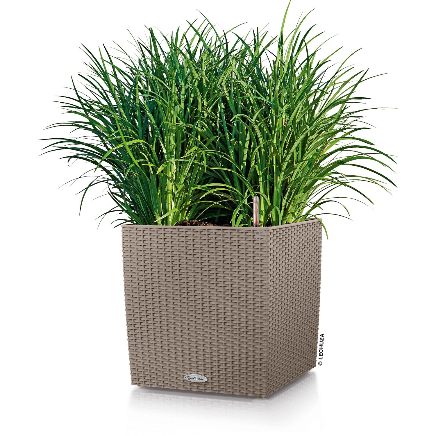 Lechuza Cube Cottage virágtartó 40 cm x 40 cm x 40 cm homokbarna ...