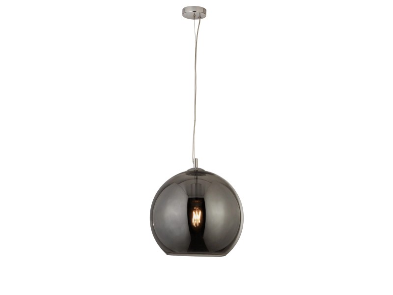 Searchlight Balls egy foglalatos króm függeszték füst üveggel E27 60W ... Searchlight Balls egy foglalatos króm függeszték füst üveggel E27 60W ...