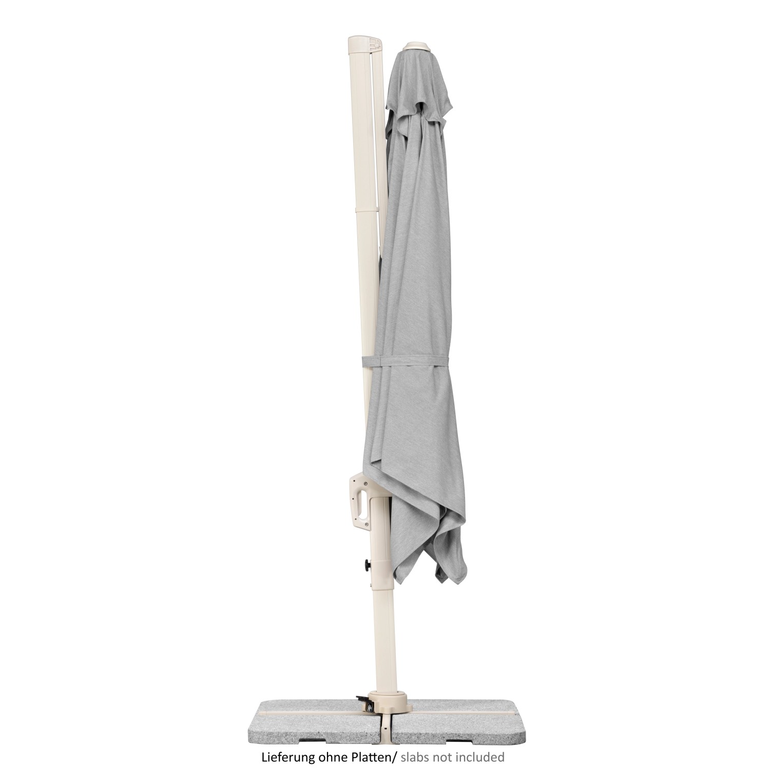 Schneider Rhodos Twist Comfy függő napernyő 300 cm x 300 cm grézs ...