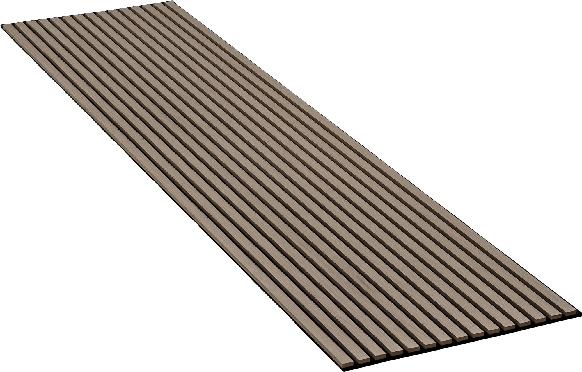 Akusztikus panel falburkolat szürke tölgy fekete akusztikus filcen 240 cm