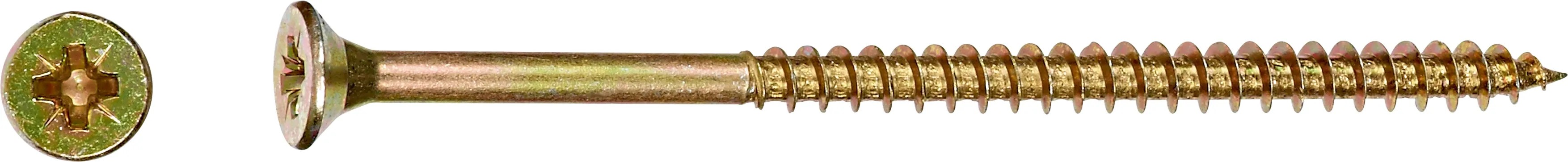 Süllyesztett fejű univerzális csavar PZ-behajtás 5 mm x 80 mm 50 darab