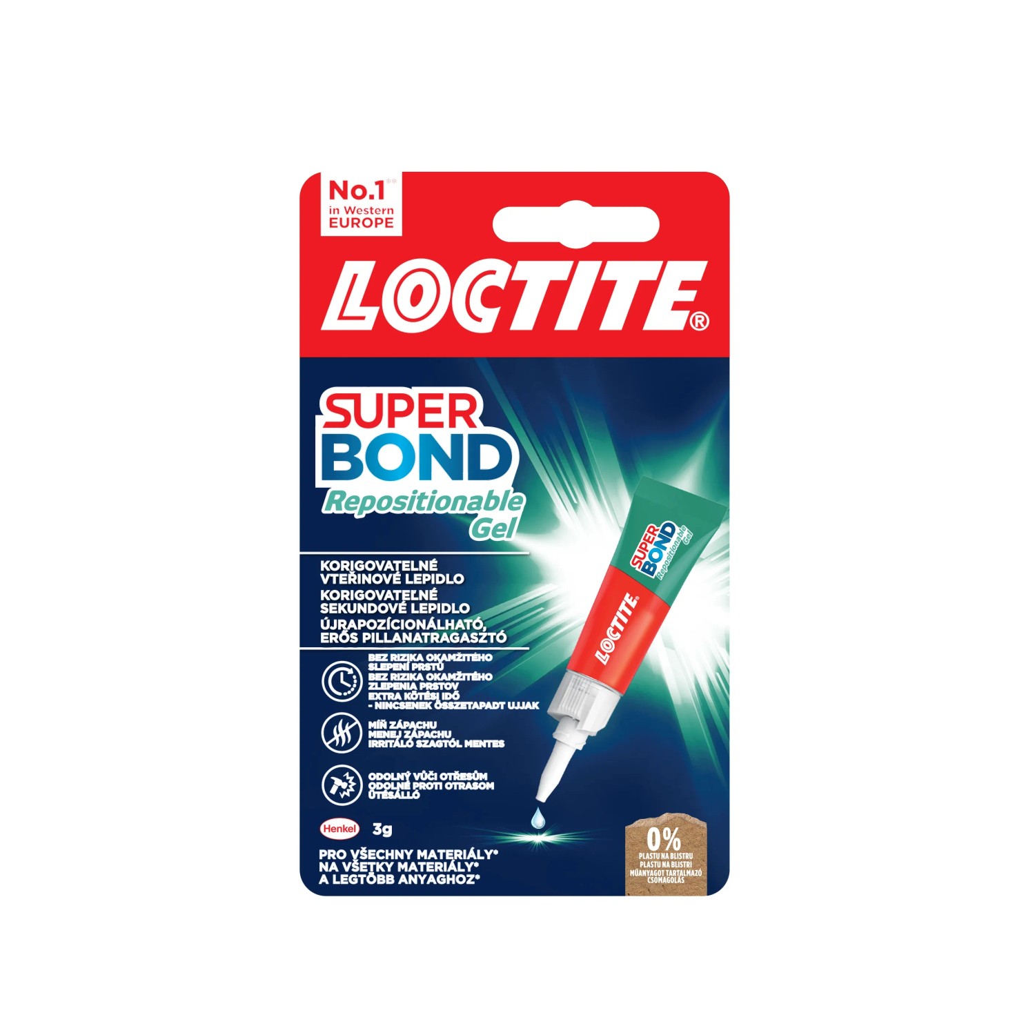 Loctite Super Bond Repositionable Gel pillanatragasztó