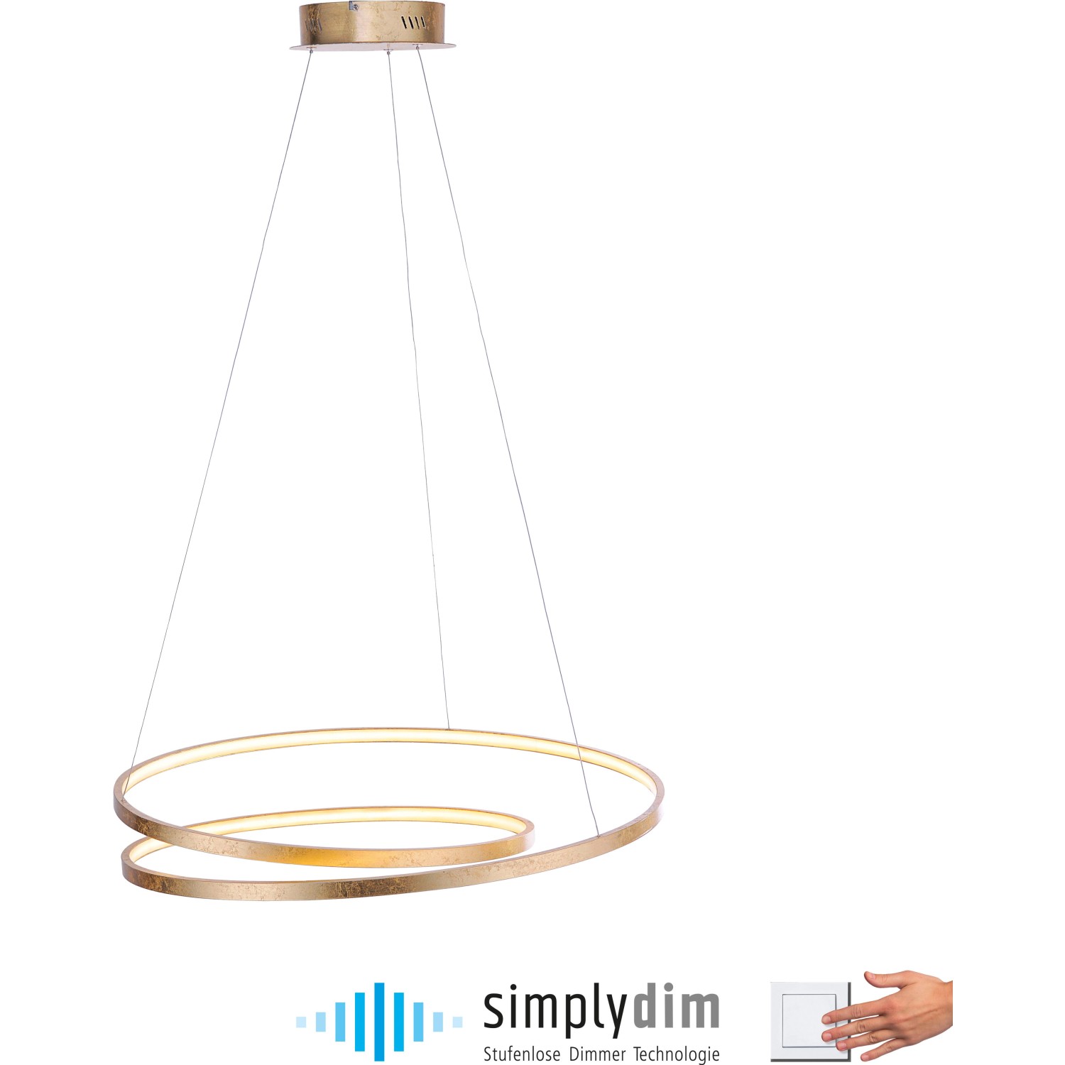 Paul Neuhaus Roman LED-es függőlámpa arany vásárlása az OBI -nál