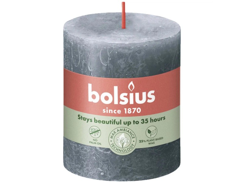 Bolsius Rustic Shine hengergyertya 68 mm x 80 mm Slate Blue vásárlása ...