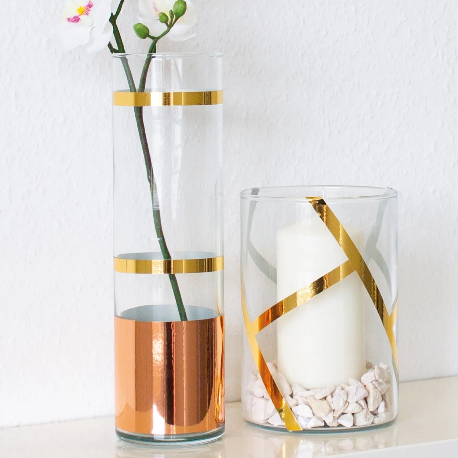 d-c-fix magasfényű ragasztófólia rozé-arany 45 cm széles méteráru ...