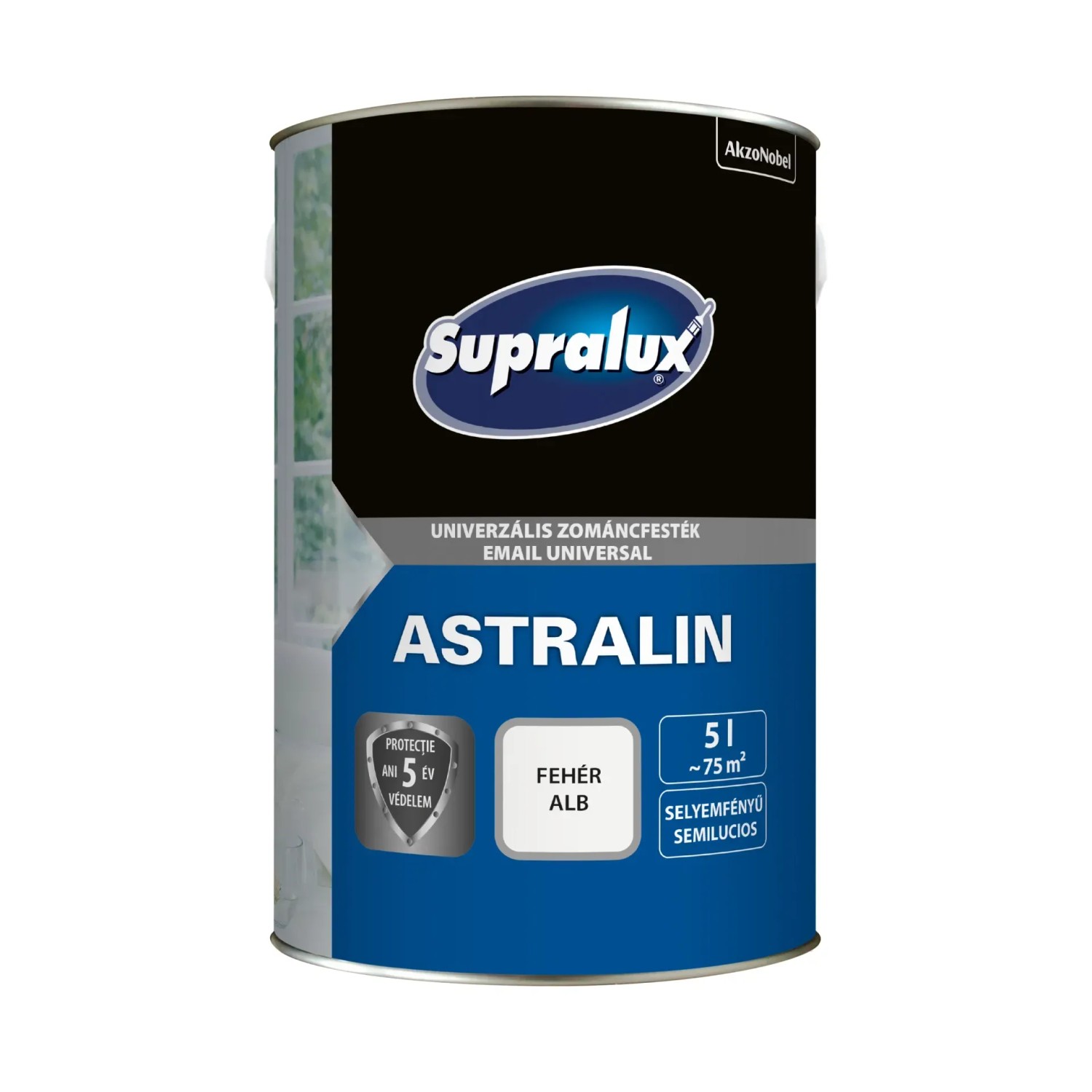 Supralux Astralin zománc fehér 5 l
