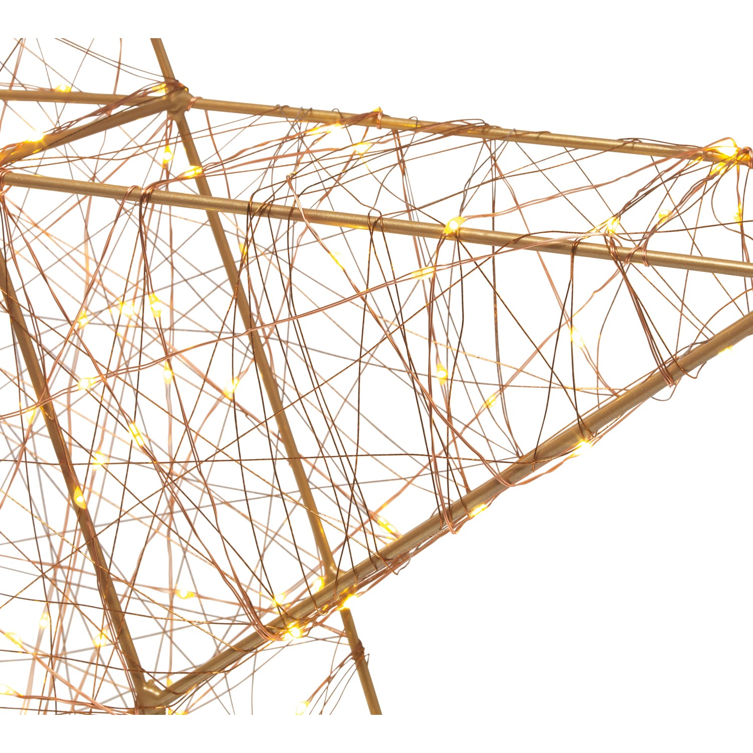 Dekor 3-D csillag forma LED-es 60 cm arany vásárlása - OBI