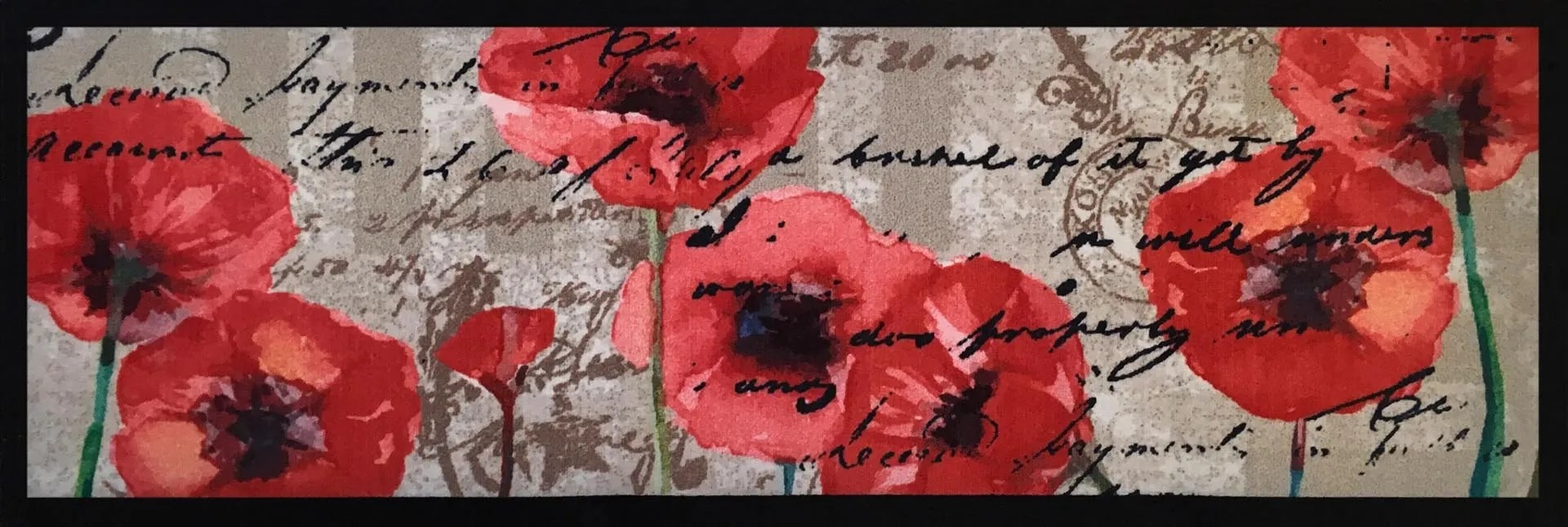 Konyhai futószőnyeg pipacsos csúszásmentes 50 cm x 150 cm vásárlása az ...