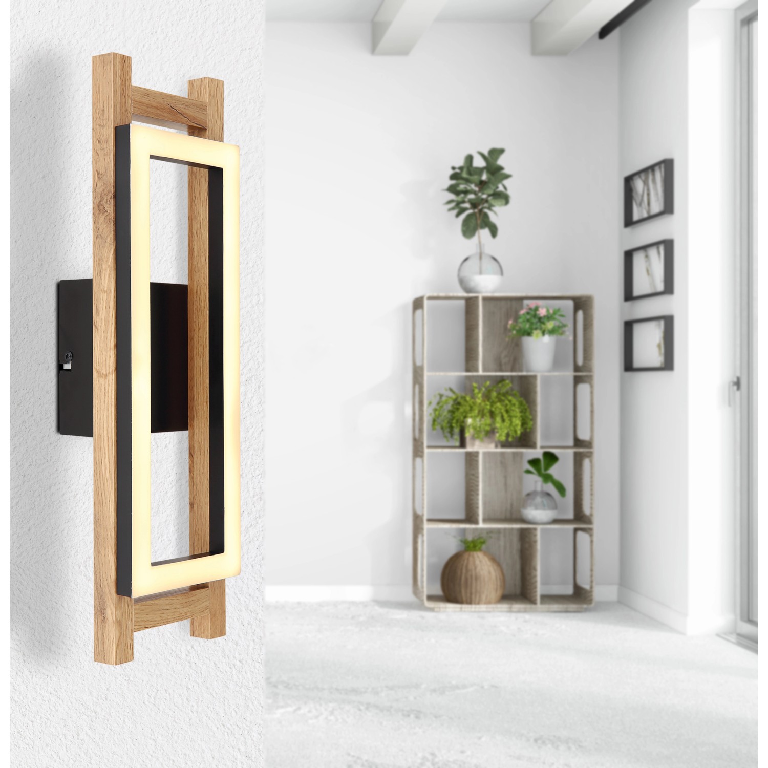 Globo Illa LED-es falilámpa 1 izzós fekete matt 135 mm x 450 mm ...